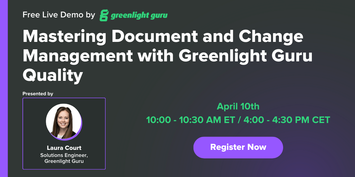 Mastering Document and Change Management with Greenlight Guru Quality